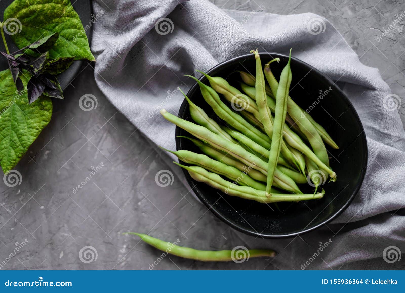 Green string beans stock photo. Image of meal, bowl - 155936364
