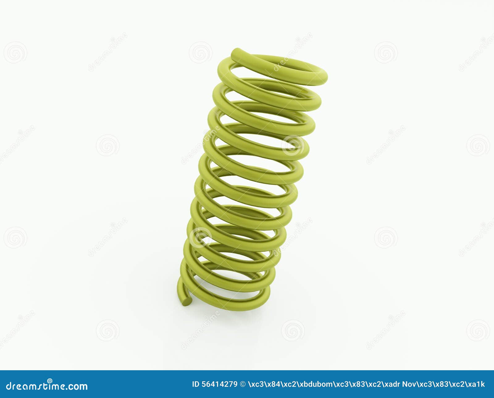 Green String Isolated on White Stock Illustration - Illustration of ...