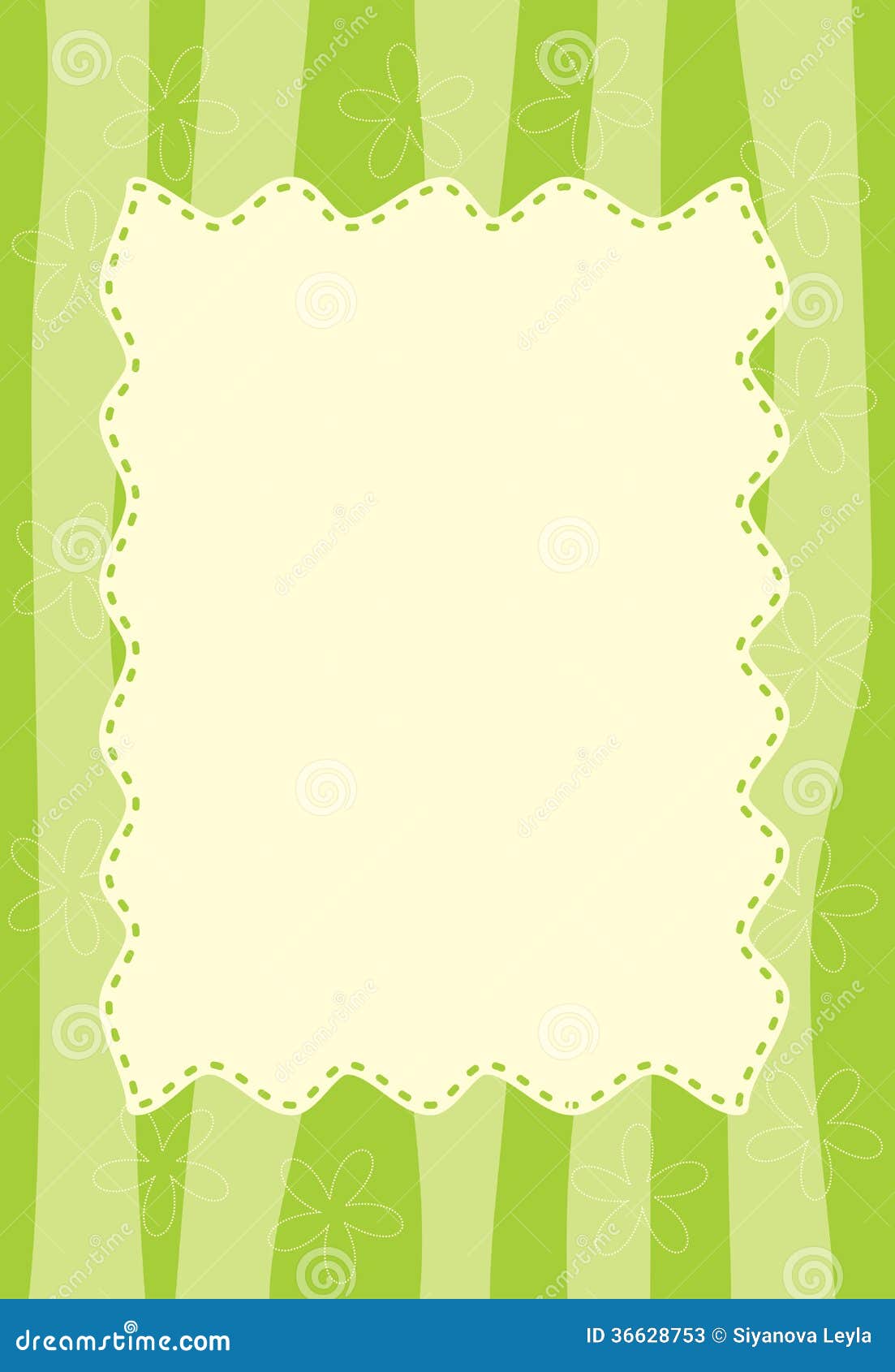 Green striped frame stock vector. Illustration of congratulation - 36628753