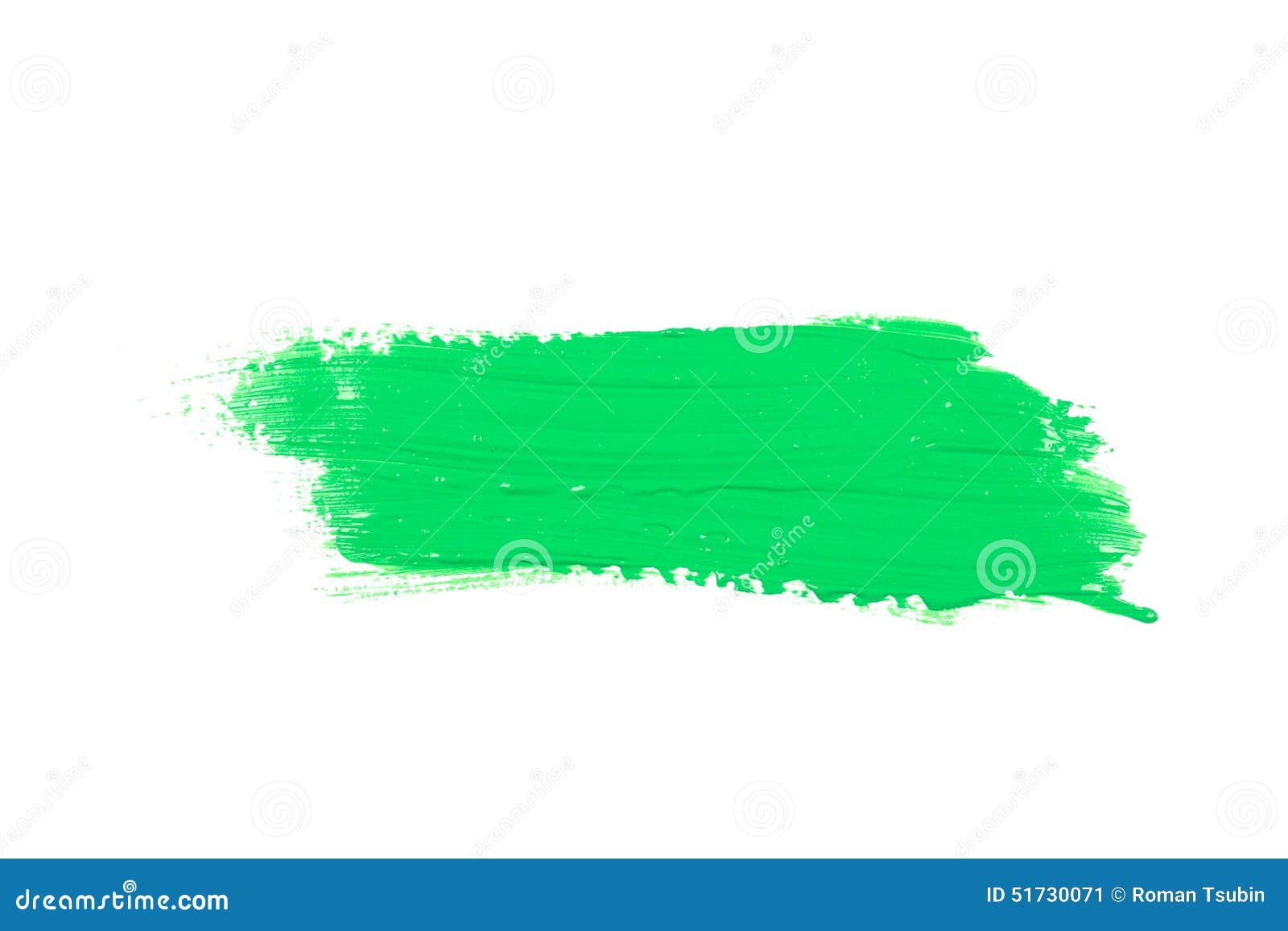 Green Stroke of the Paint Brush Stock Image - Image of child, canvas ...