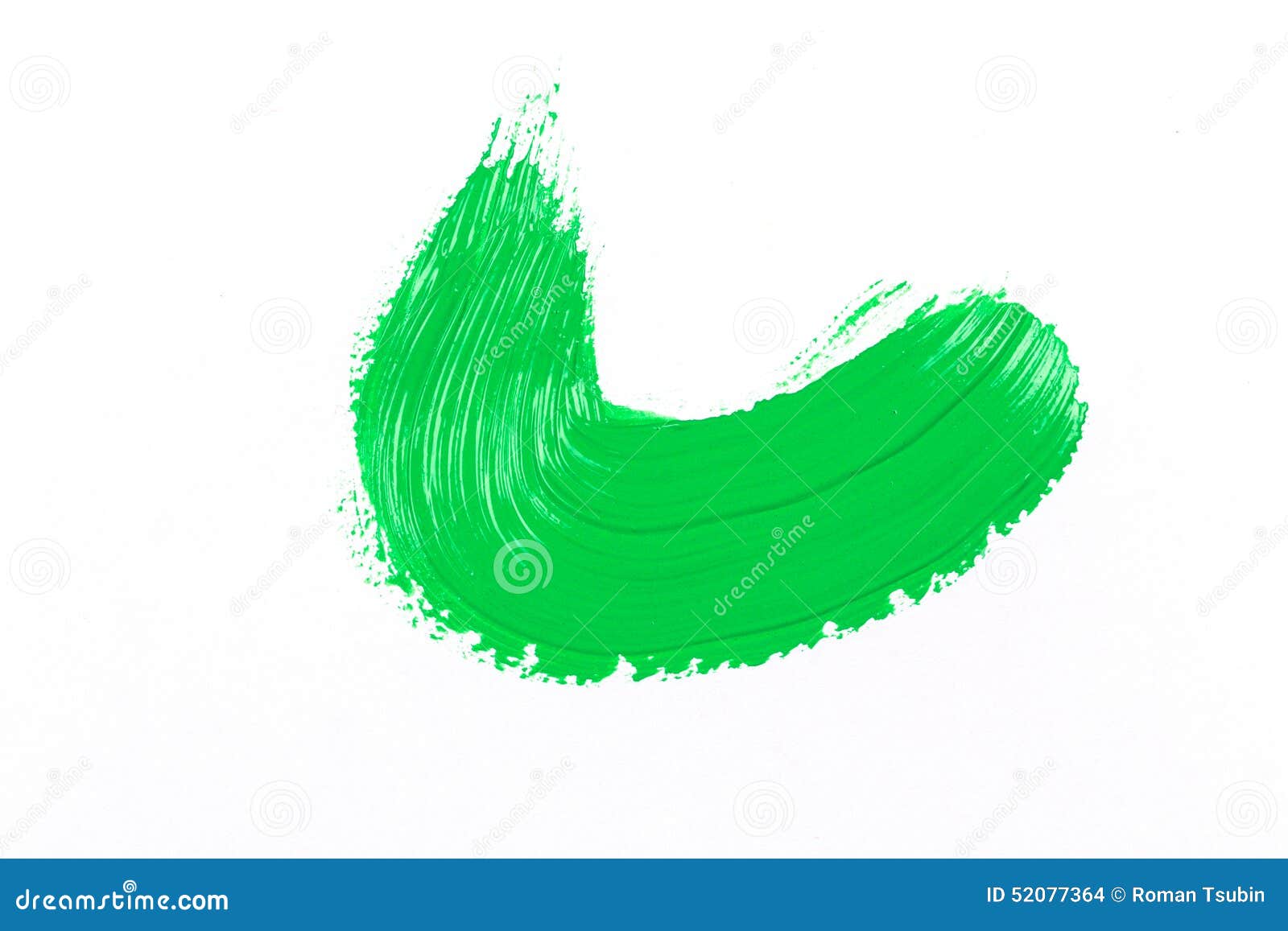 Green Stroke of the Paint Brush Stock Photo - Image of paint, draw ...