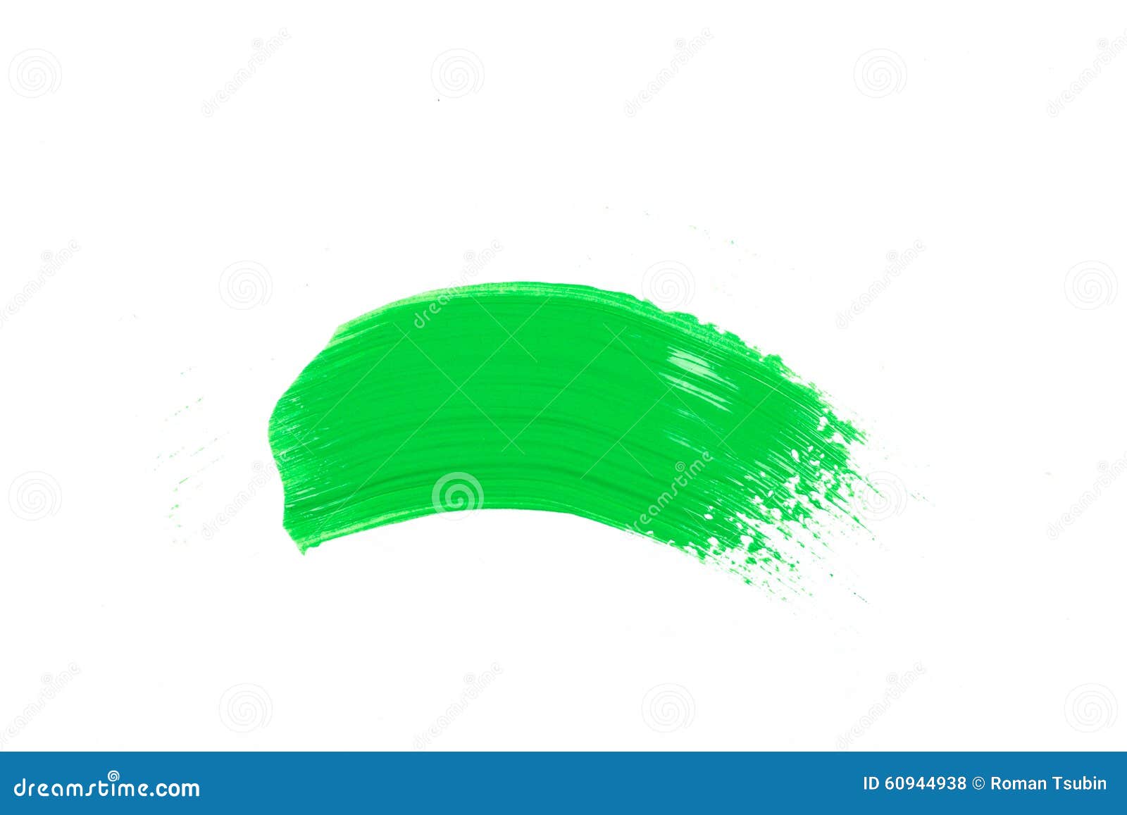 Green Stroke of the Paint Brush Stock Photo - Image of palette, element ...