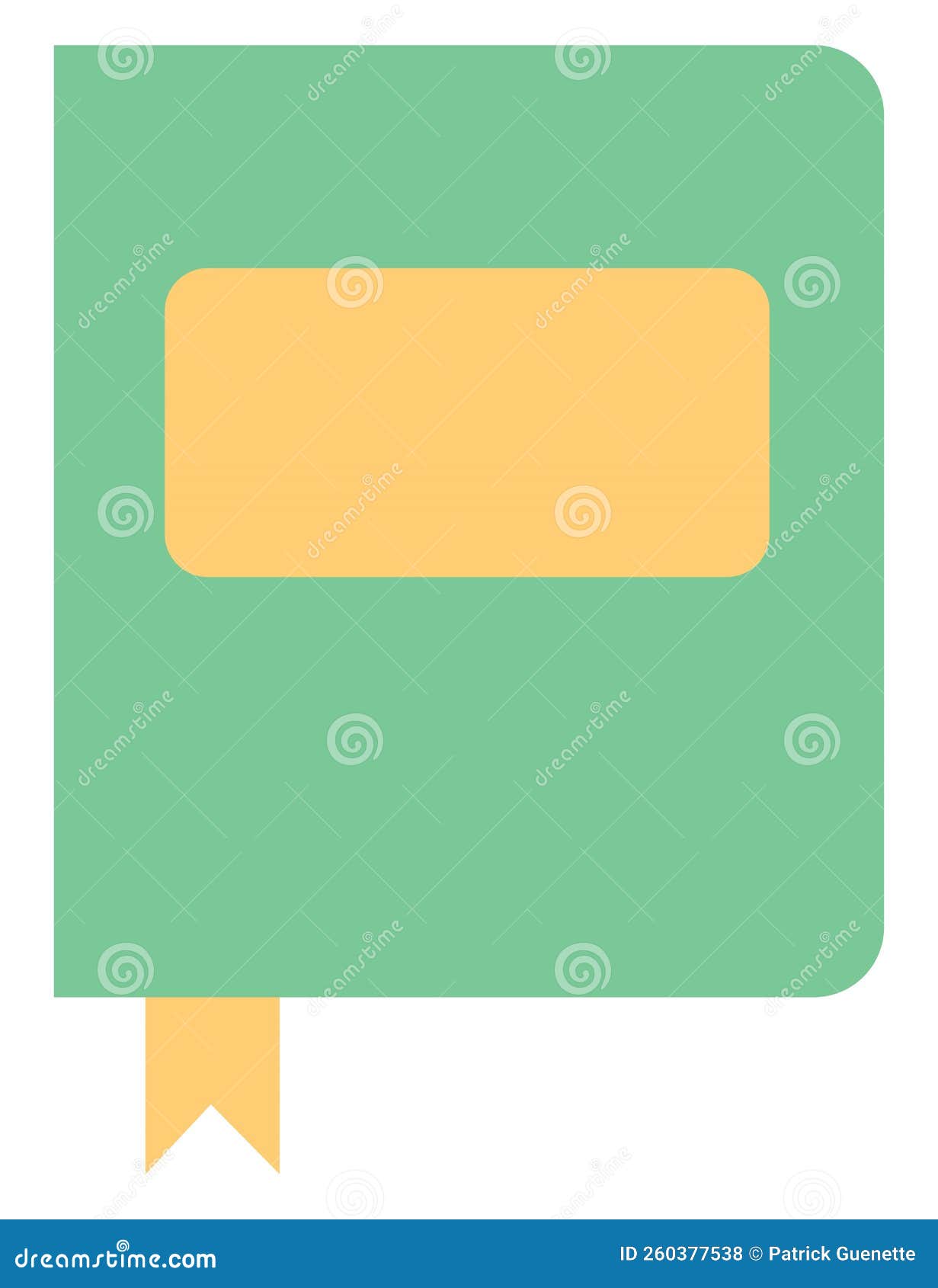 Green study book, icon stock vector. Illustration of library - 260377538