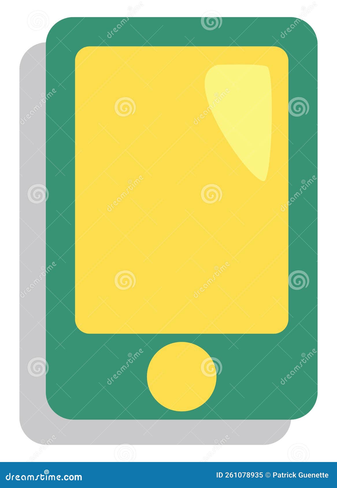 Green study phone, icon stock vector. Illustration of teach - 261078935