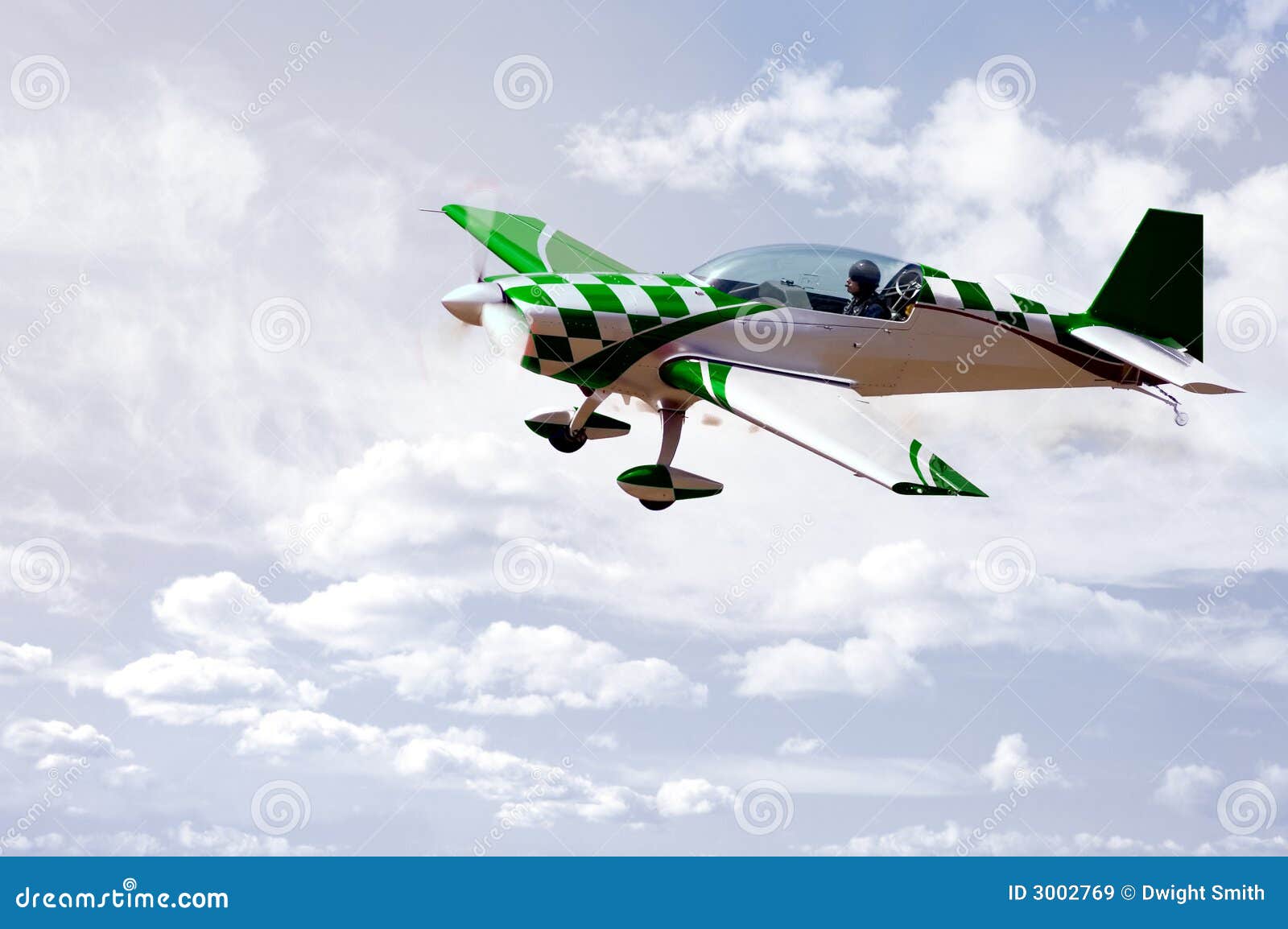 Green Stunt Plane stock image. Image of prop, speed, pilot - 3002769