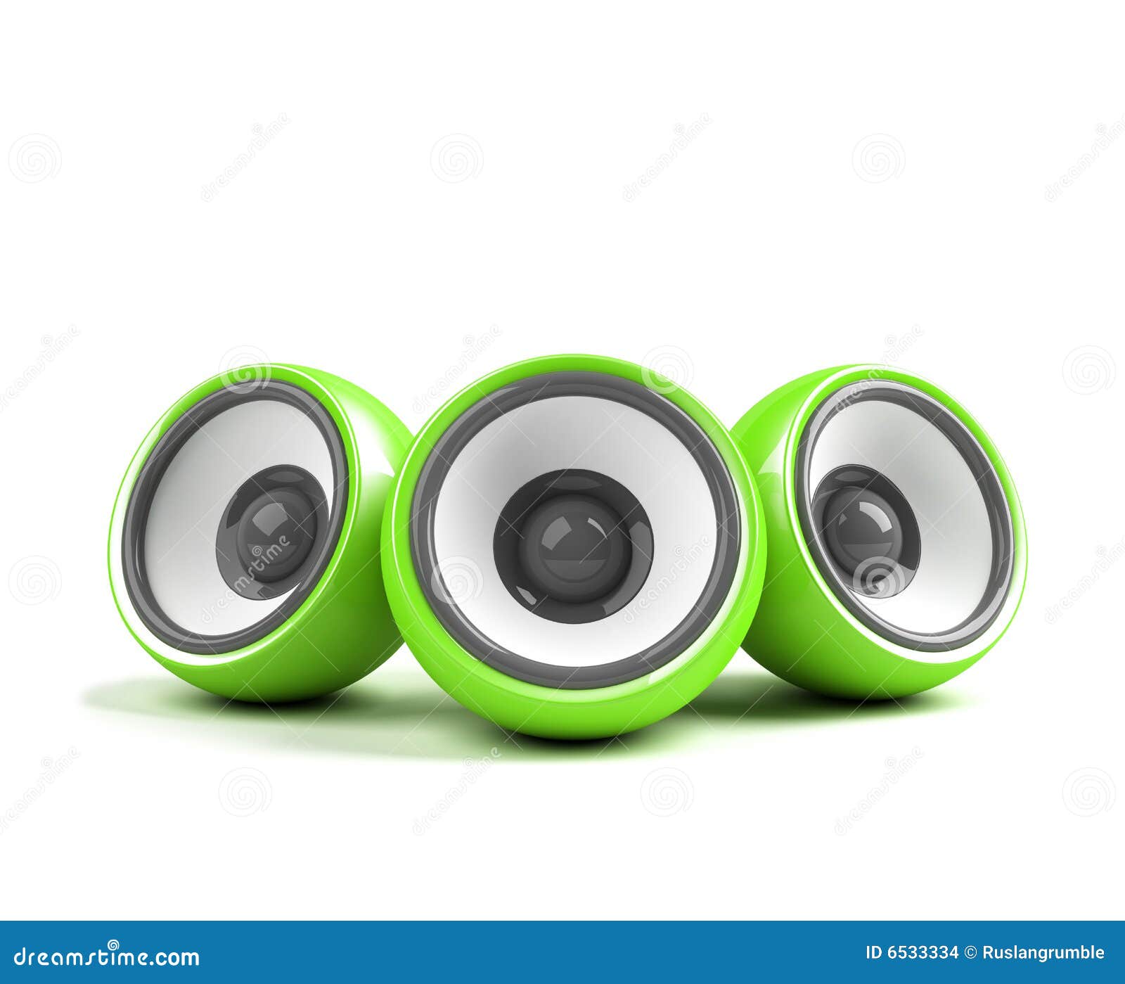 Green stylish audio system stock illustration. Illustration of black ...