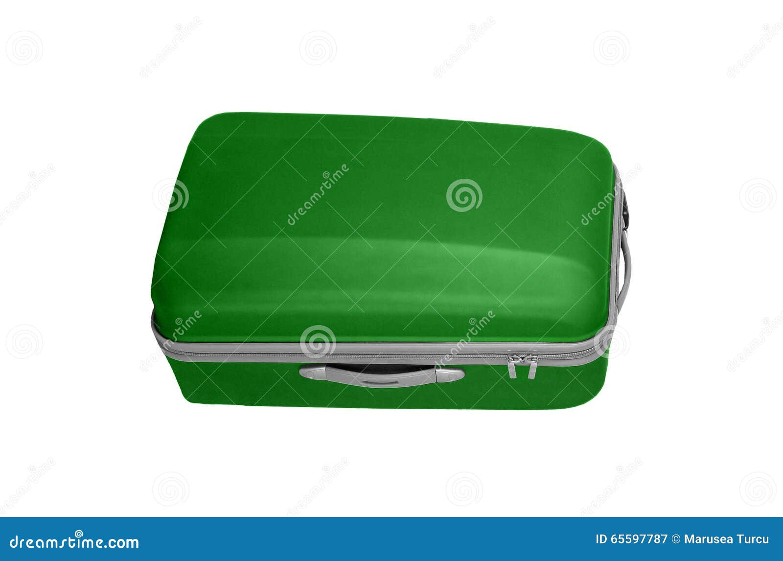 Green suitcase isolated stock image. Image of terminal - 65597787