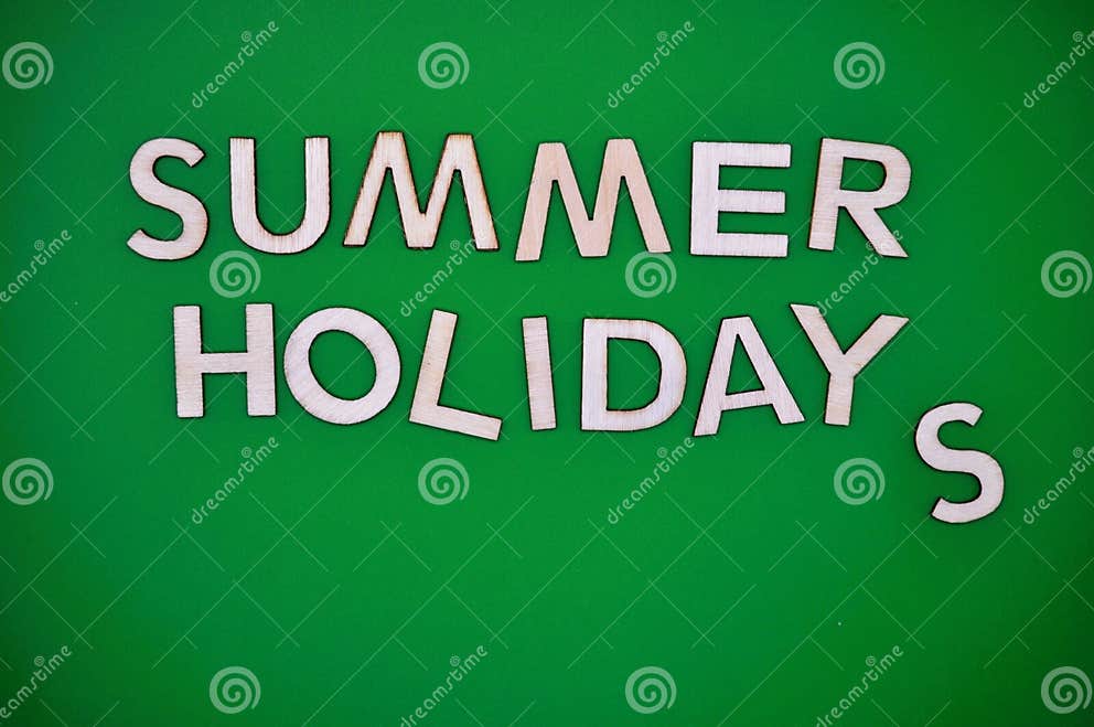 Green Summer Holidays Background Stock Photo - Image of presentation ...
