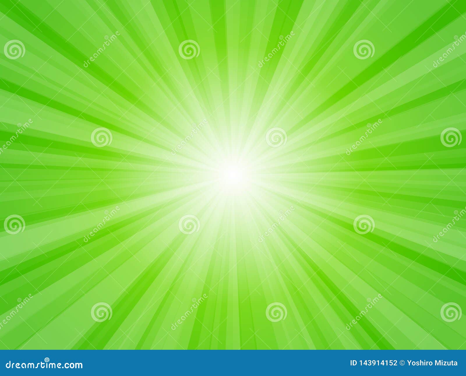 Green Sunburst Background stock vector. Illustration of light - 143914152