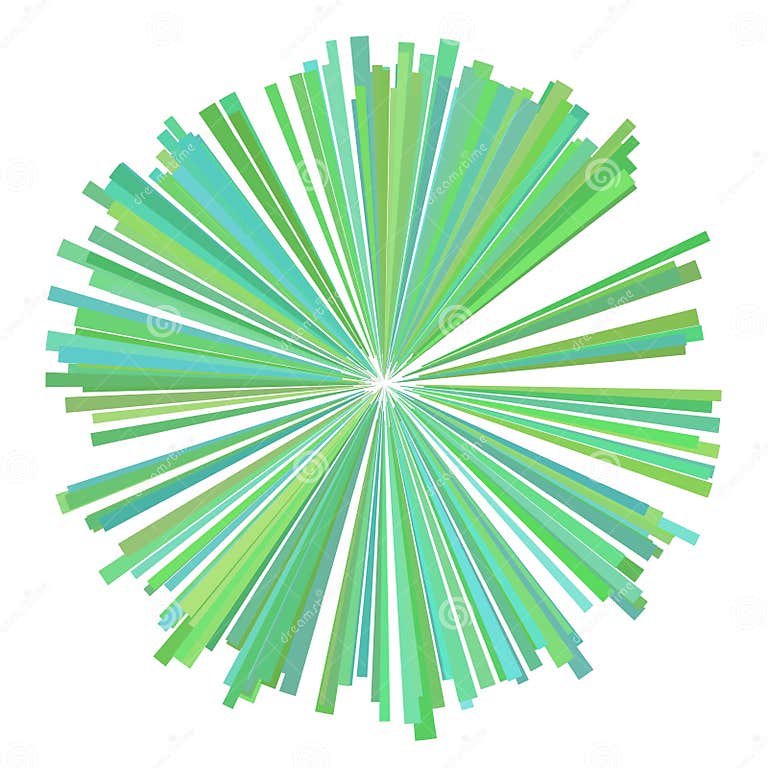 Green Sunburst Circle Illustration. Stock Photo - Illustration of ...