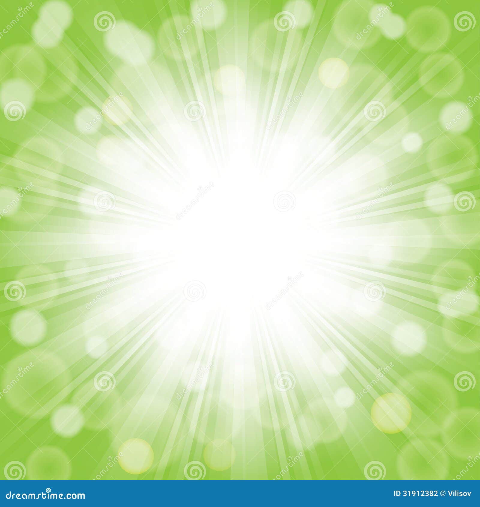 Green sunlight stock vector. Illustration of star, sunlight - 31912382