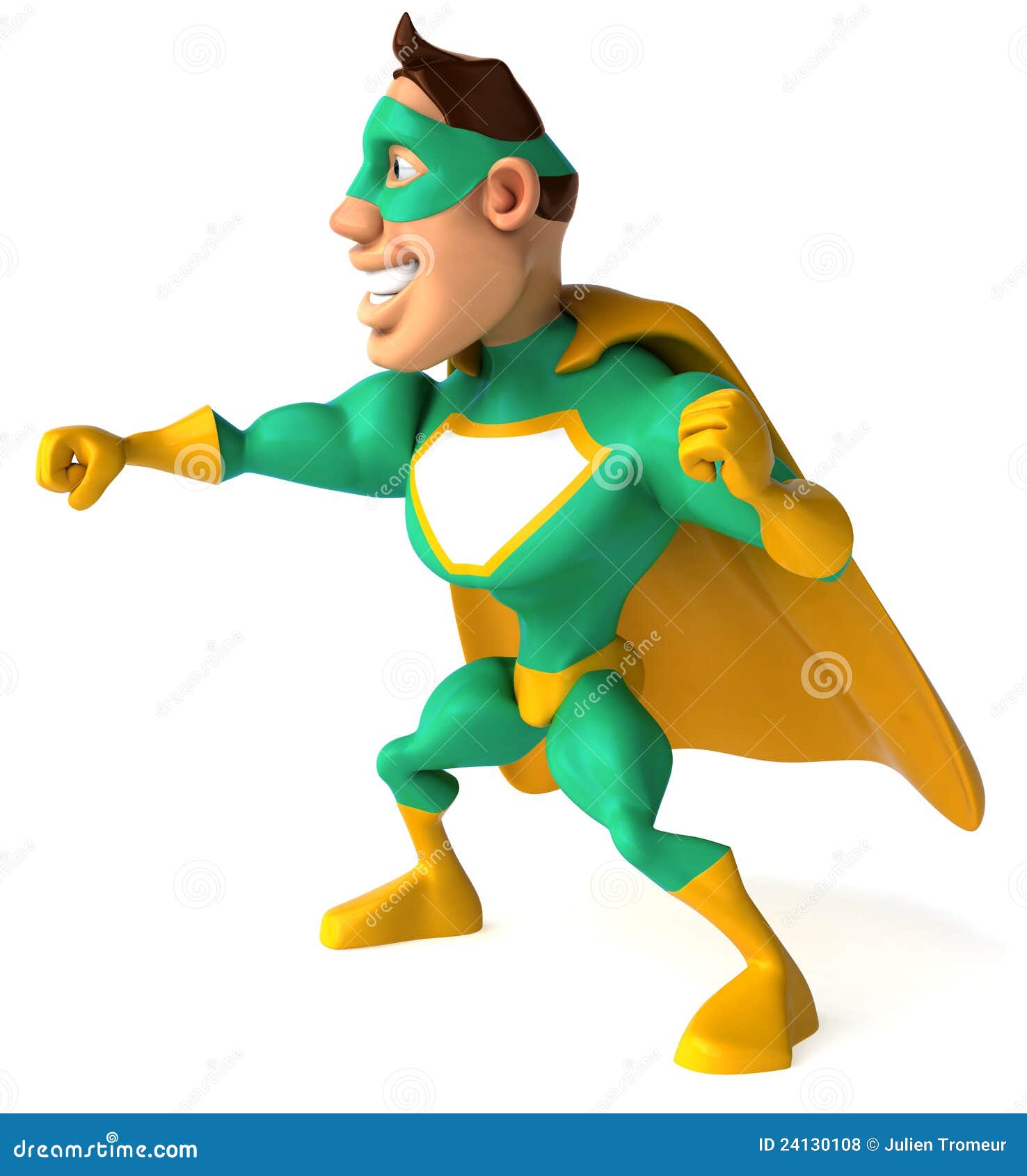 Green Superhero stock illustration. Illustration of muscle - 24130108