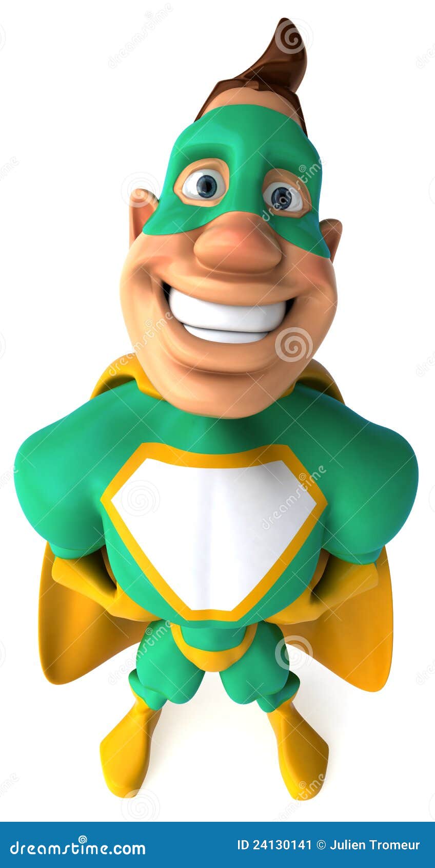 Green Superhero stock illustration. Illustration of exercise - 24130141