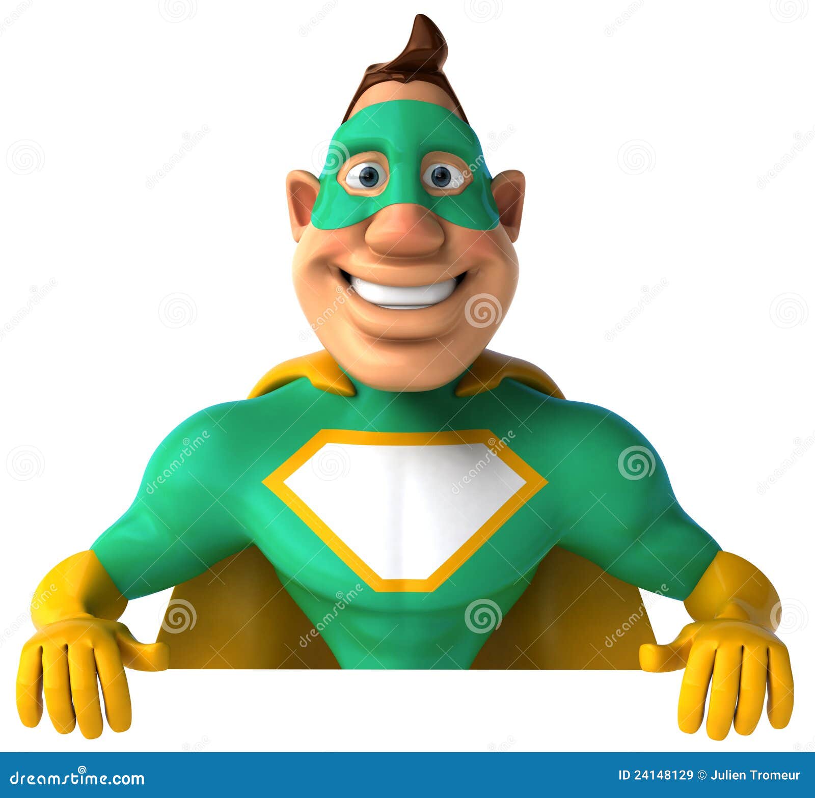 Green Superhero stock illustration. Illustration of strength - 24148129