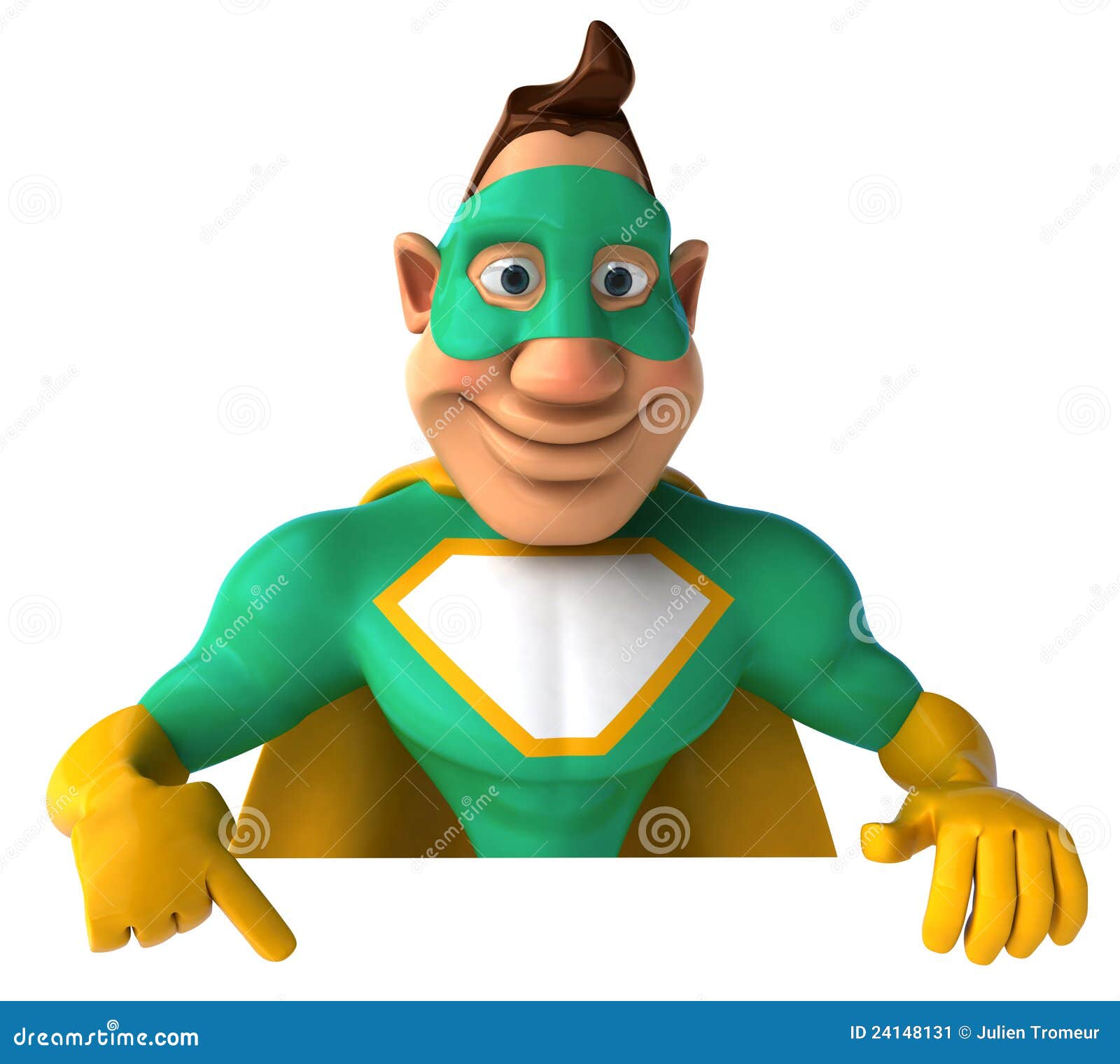 Green Superhero stock illustration. Illustration of strength - 24148131