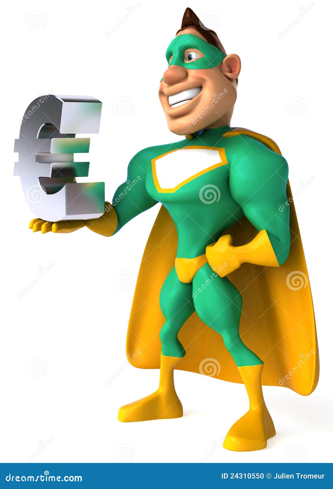 Green Superhero stock illustration. Illustration of lifestyle - 24310550