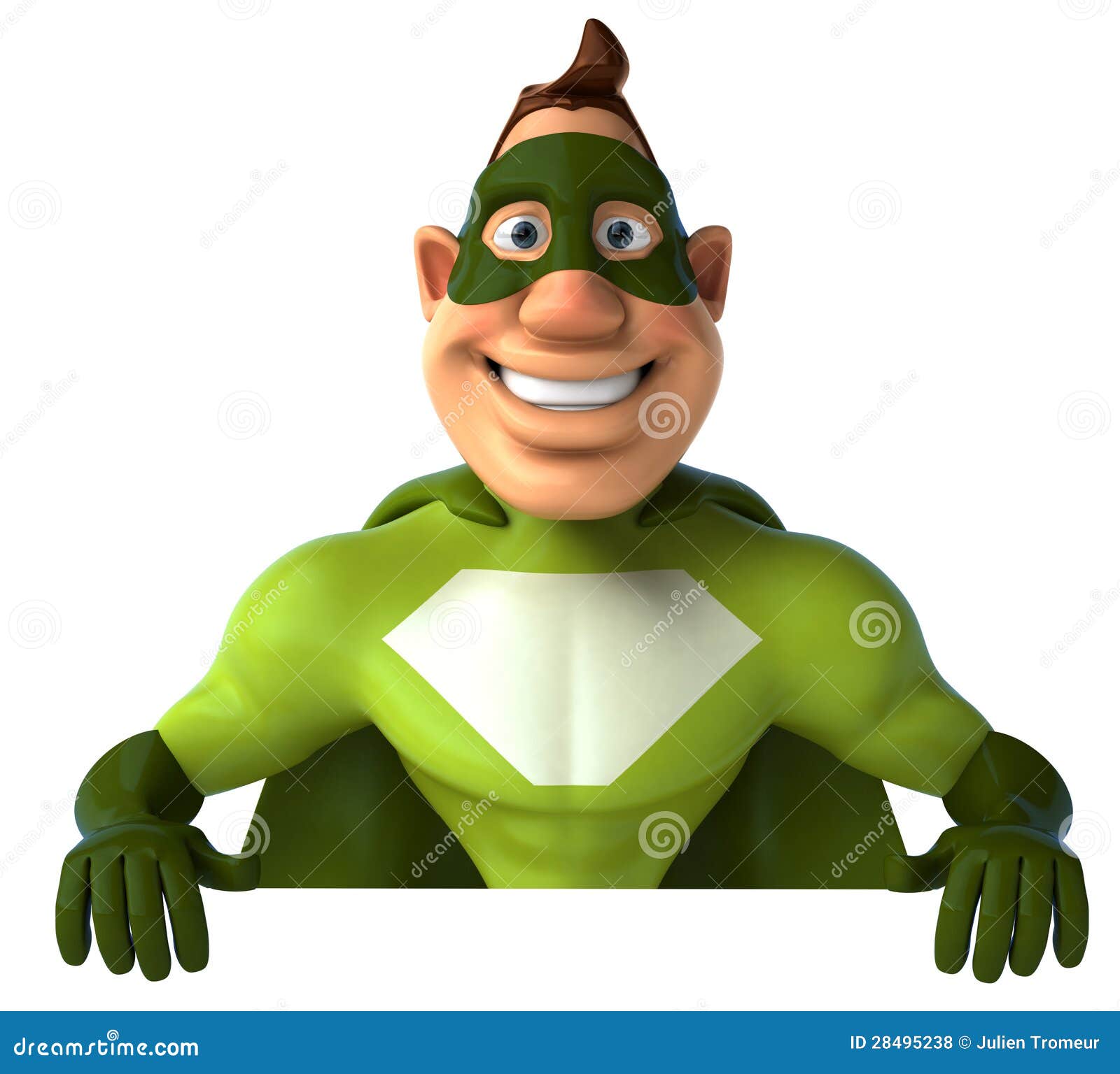 Green Superhero stock illustration. Illustration of fighter - 28495238