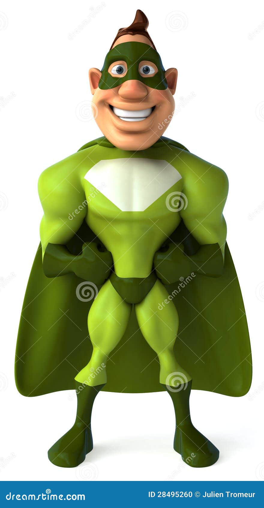 Green Superhero stock illustration. Illustration of lifestyle - 28495260