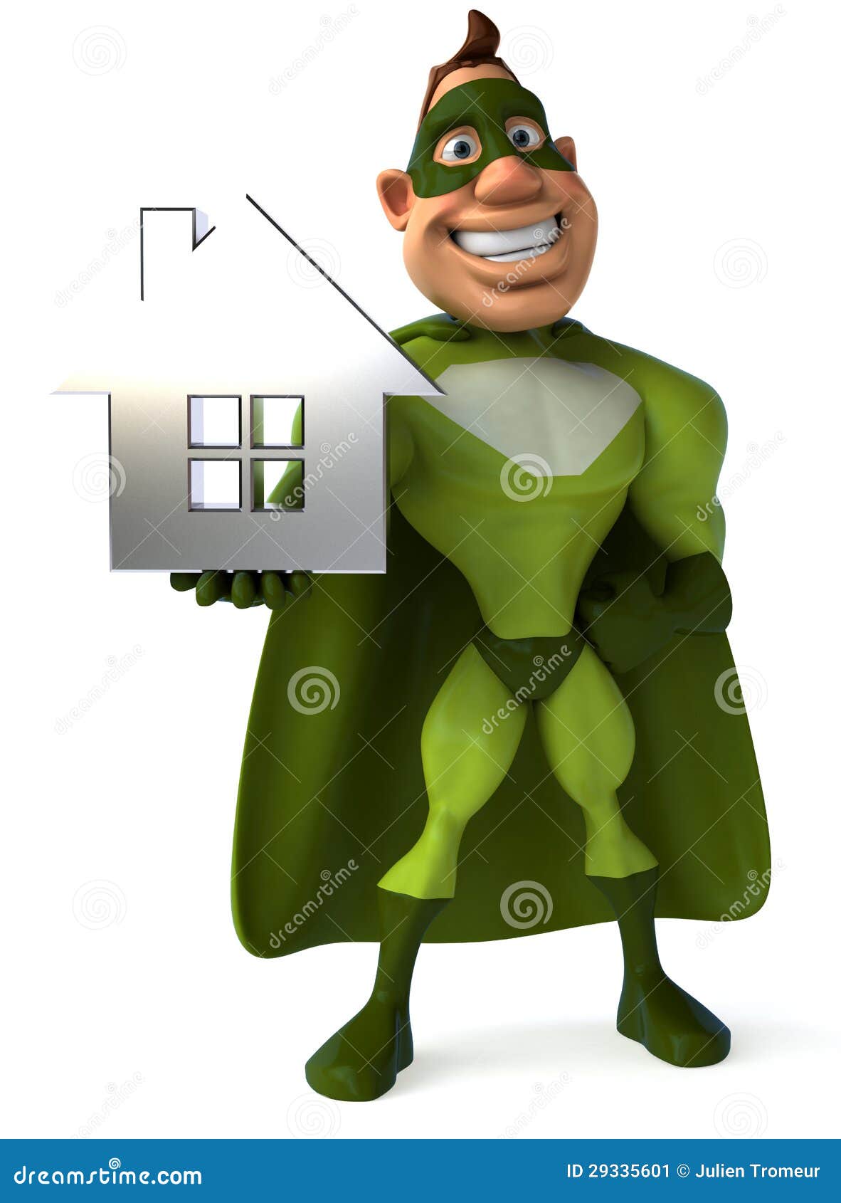 Green Superhero Stock Image - Image: 29335601