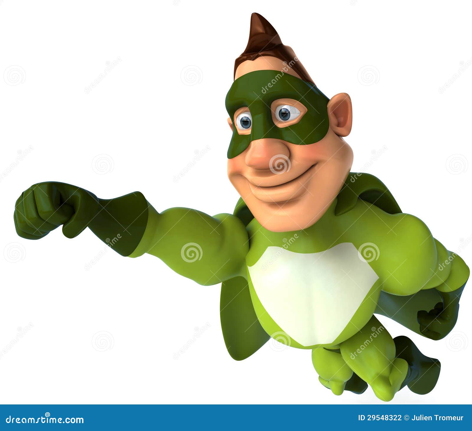 Green Superhero stock illustration. Illustration of human - 29548322