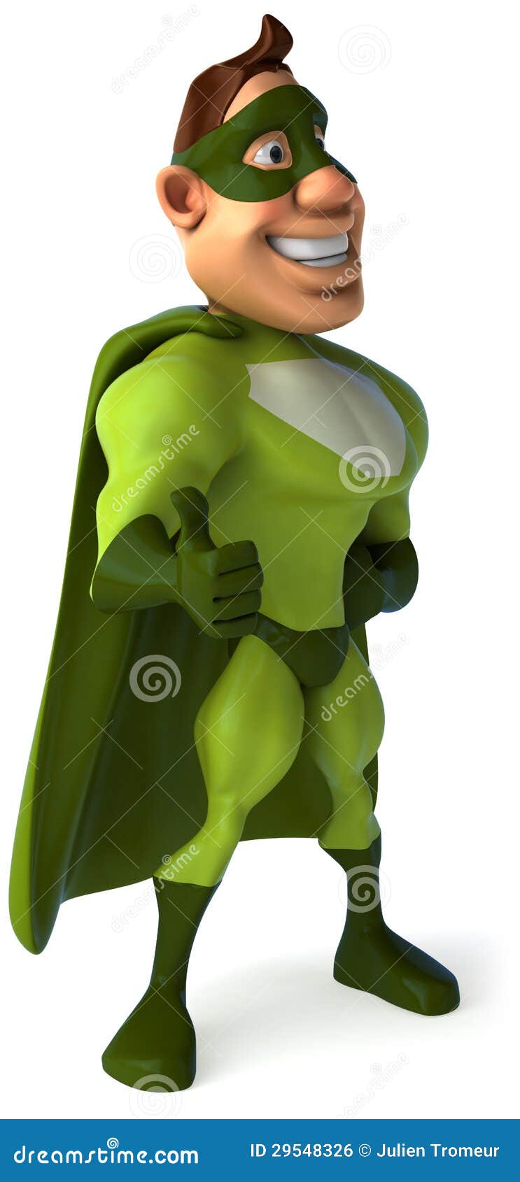 Green Superhero stock illustration. Illustration of muscle - 29548326