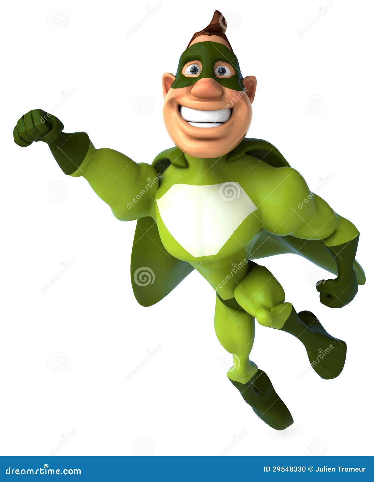 Green Superhero stock illustration. Illustration of heroes - 29548330