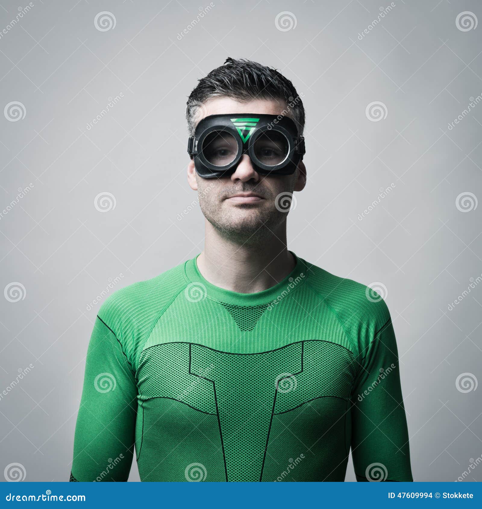 Green superhero stock photo. Image of cool, facial, contemplation ...
