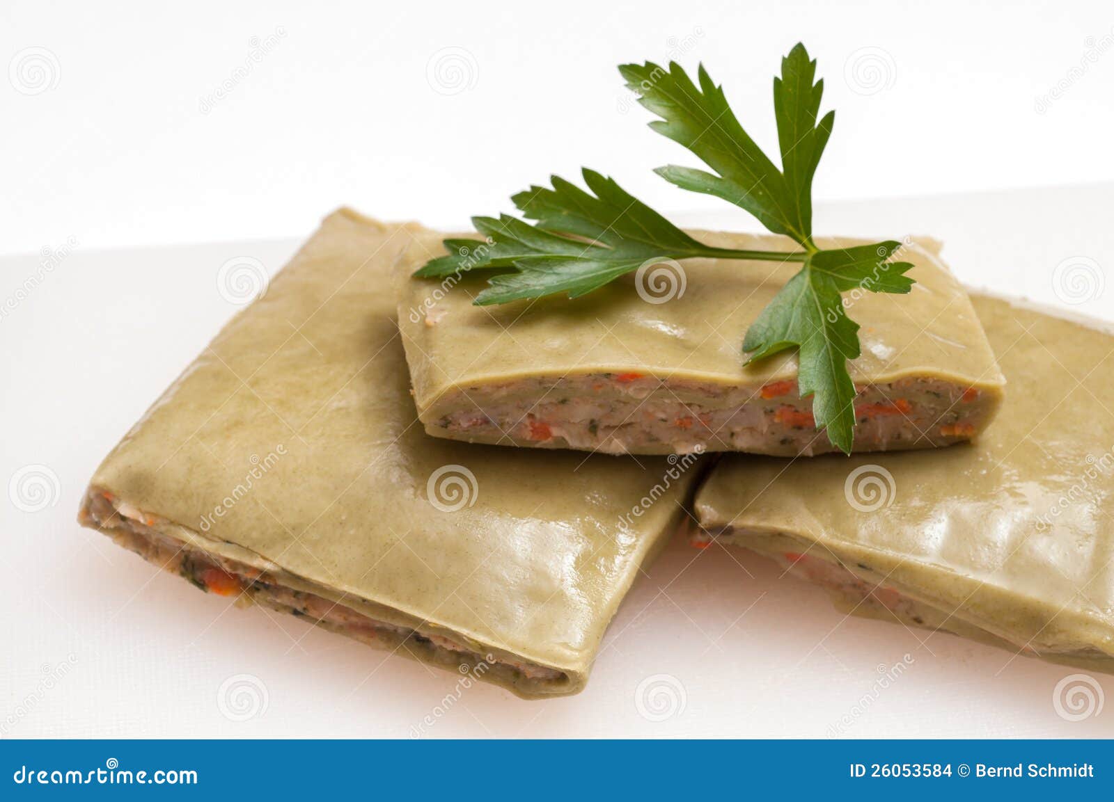 Green Swabian Pockets with Parsley Stock Photo - Image of germany ...