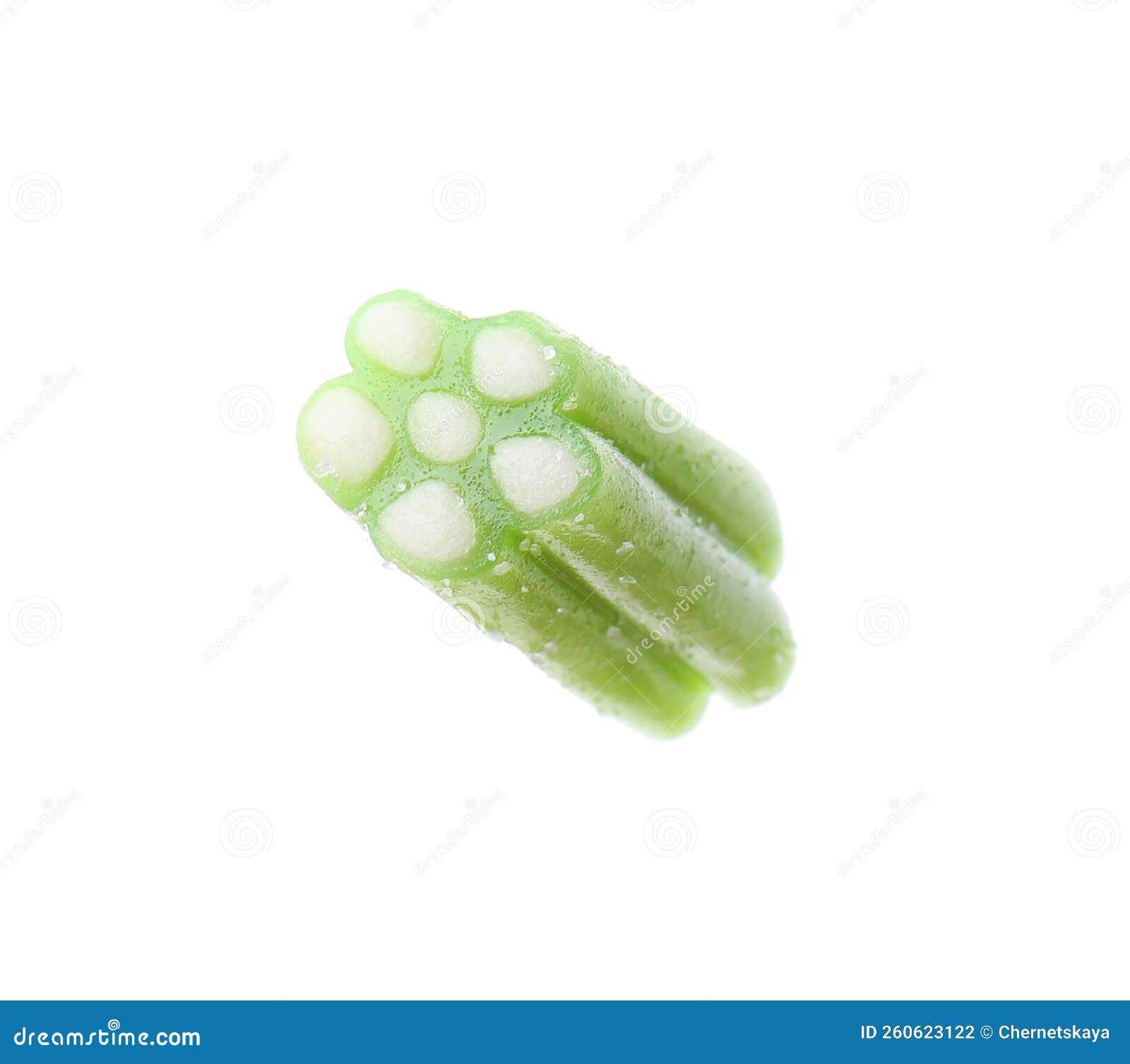 Green Sweet Jelly Candy on White Background Stock Photo - Image of ...