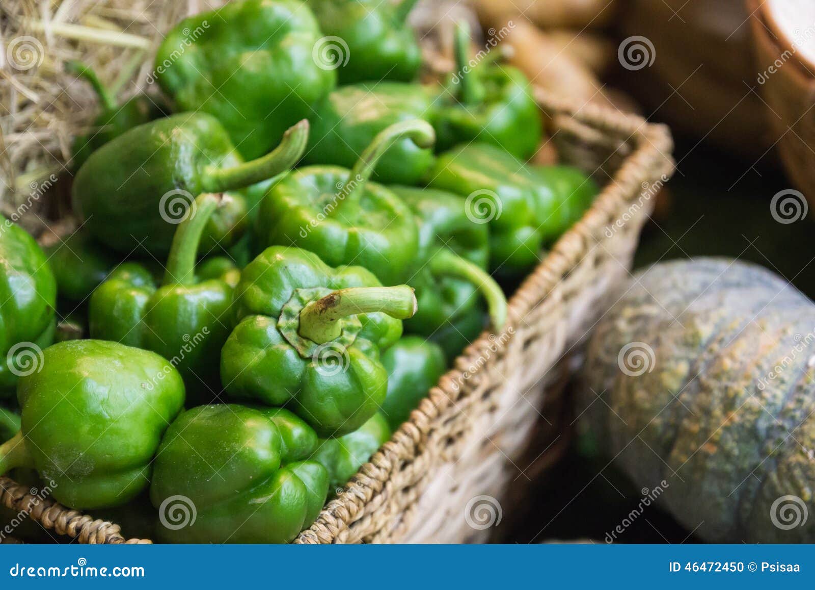 Green sweet pepper stock photo. Image of vegetarian, object - 46472450