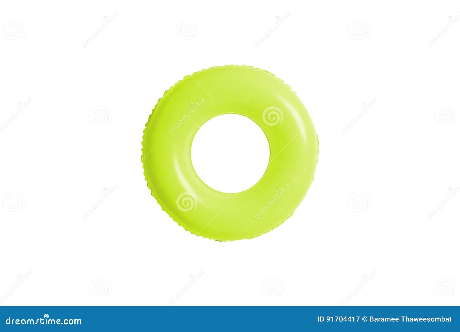 Green Swimming Pool Ring Isolated on White Stock Image - Image of ...