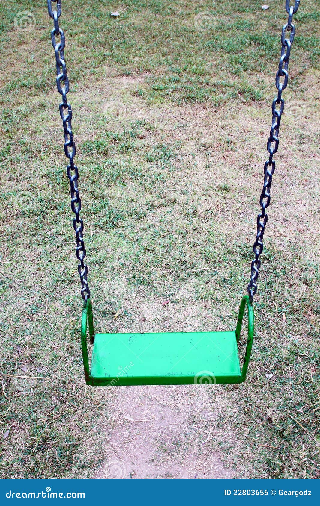 Green swing stock photo. Image of grounds, outside, equipment - 22803656
