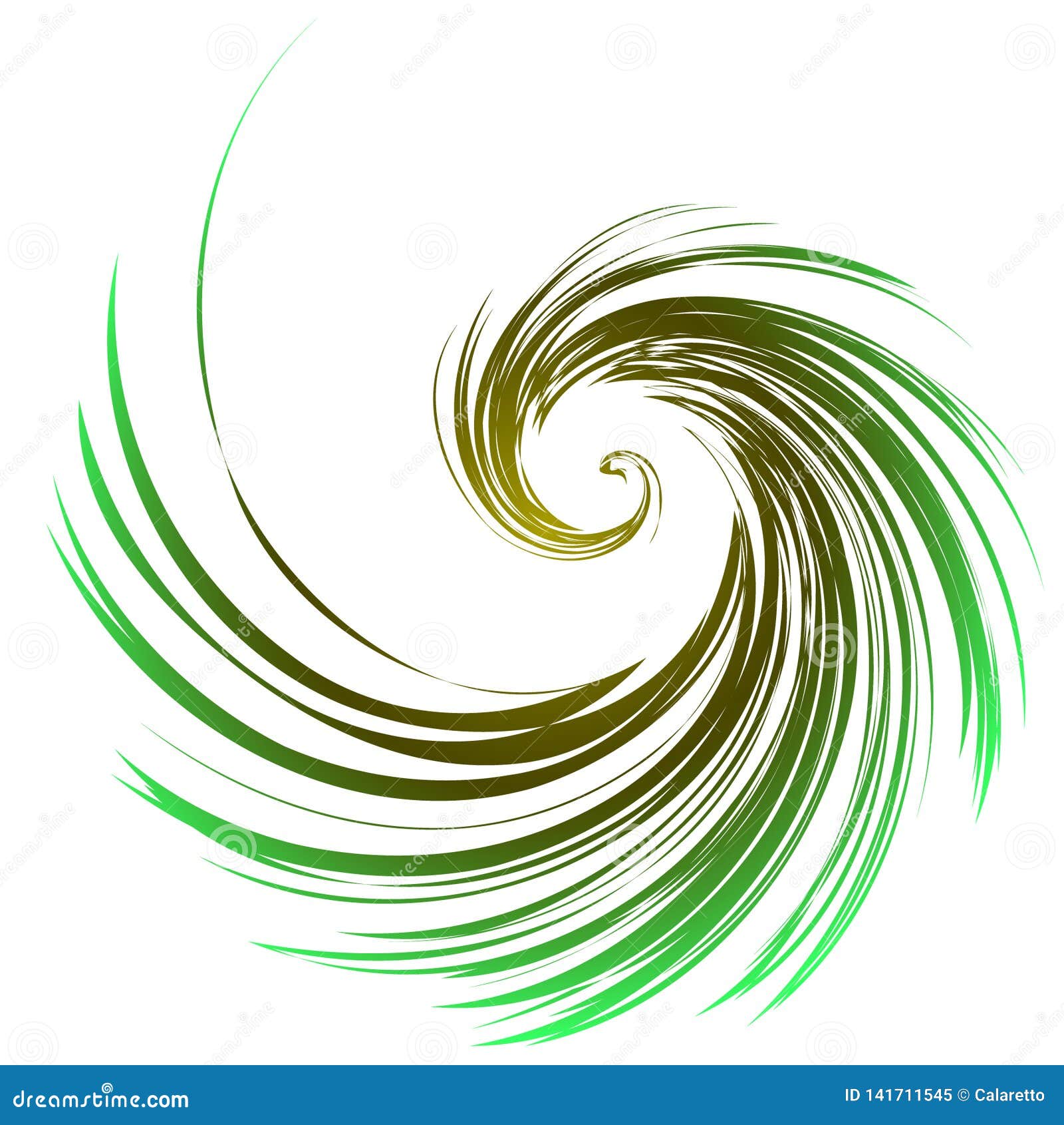 Green swirl vector stock vector. Illustration of concept - 141711545
