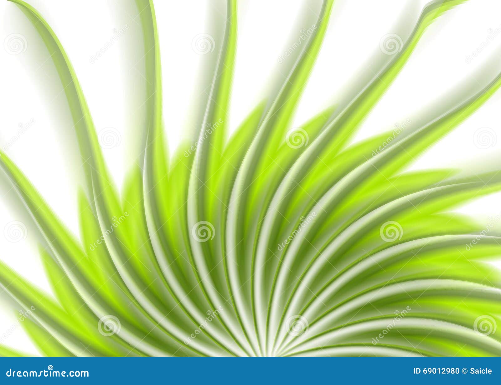 Green Swirl Wavy Beams Abstract Background Stock Vector - Illustration ...