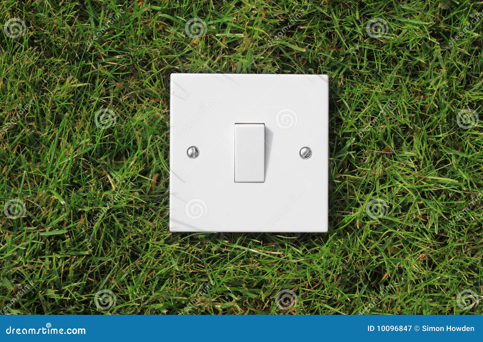 Green Switch stock image. Image of light, electric, grass - 10096847