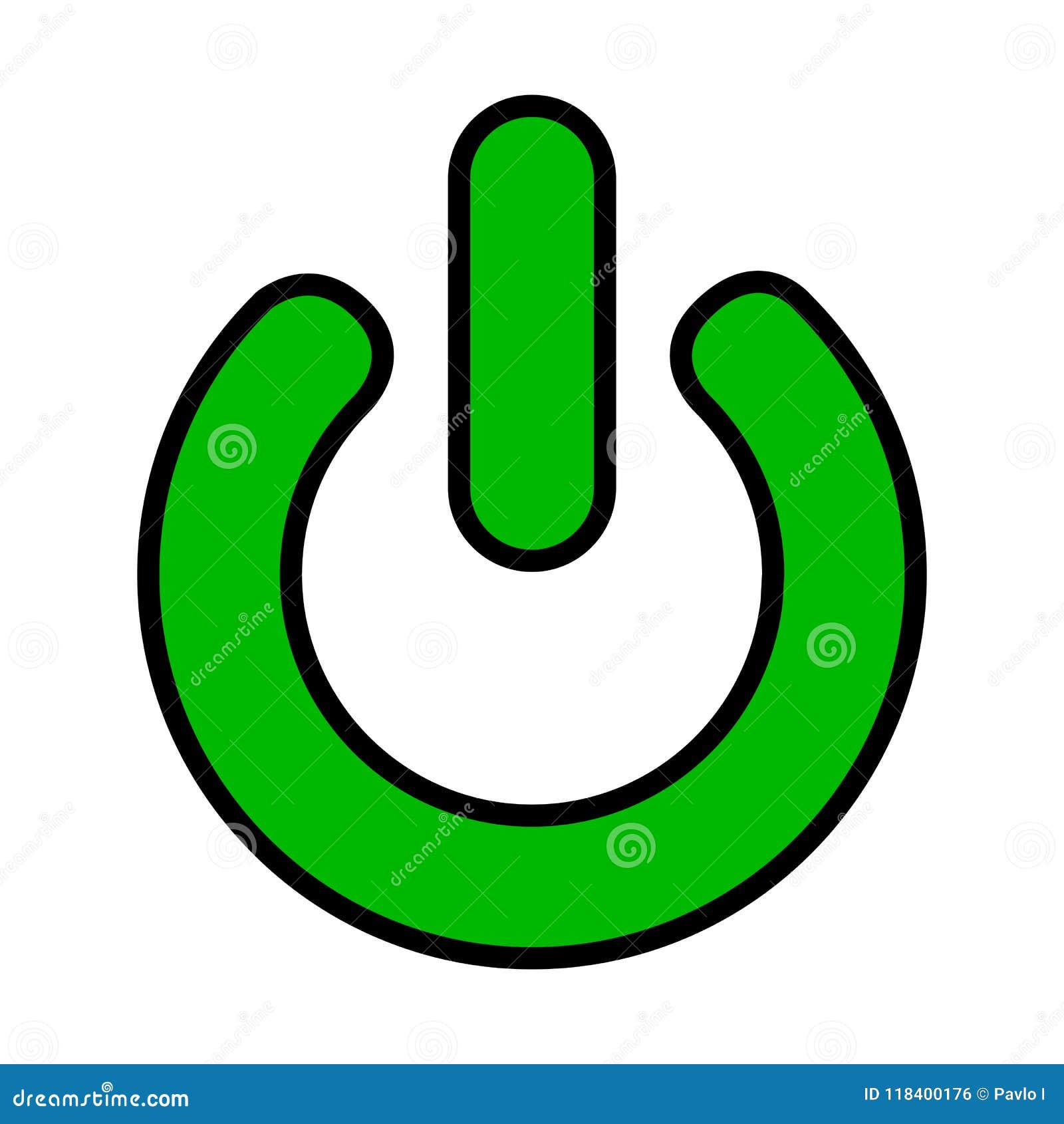 Green switch - vector stock illustration. Illustration of icon - 118400176