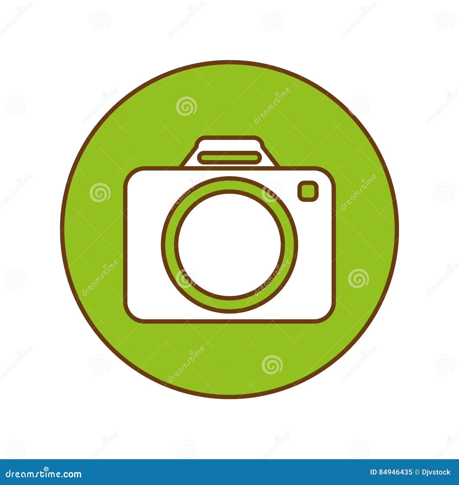 Green Symbol Camera Button Image Stock Illustration - Illustration of ...