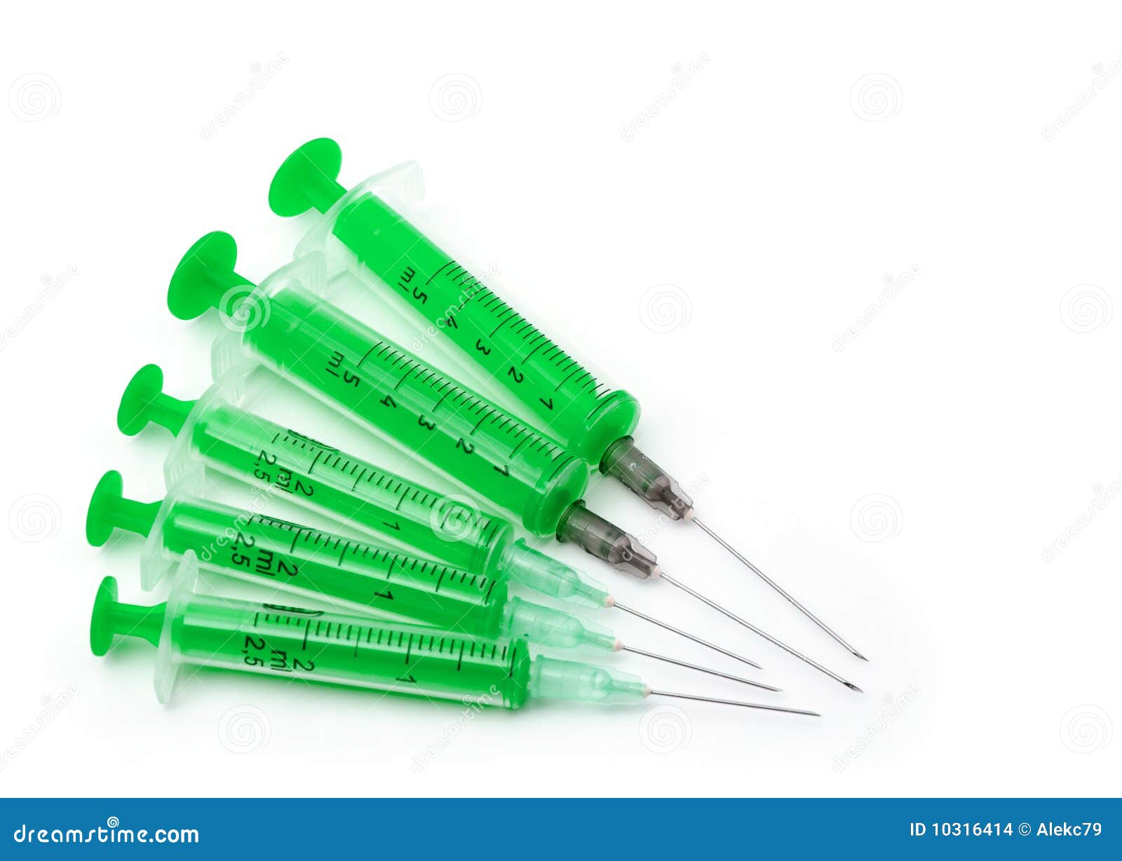 Green syringes stock photo. Image of narcotic, death - 10316414