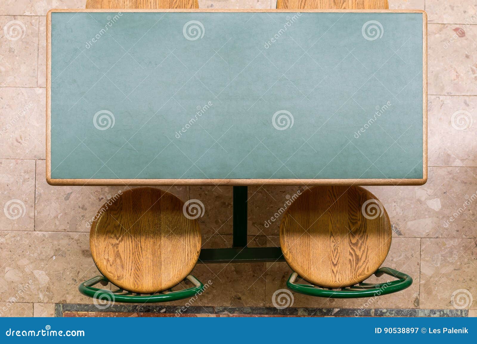 Green Table with Two Chairs Stock Image - Image of chairs, marble: 90538897