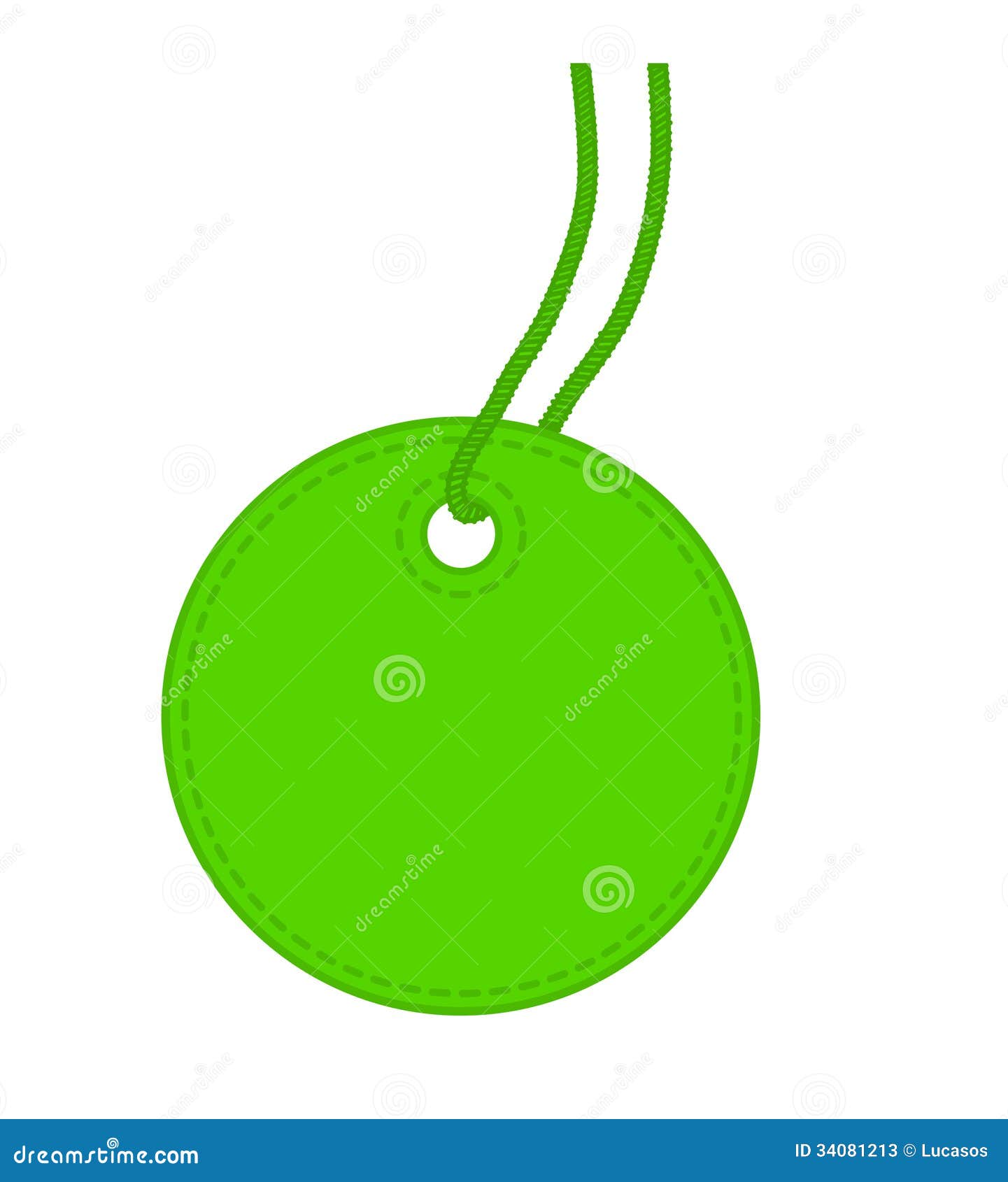 Green tag. stock vector. Illustration of marketing, certificate - 34081213