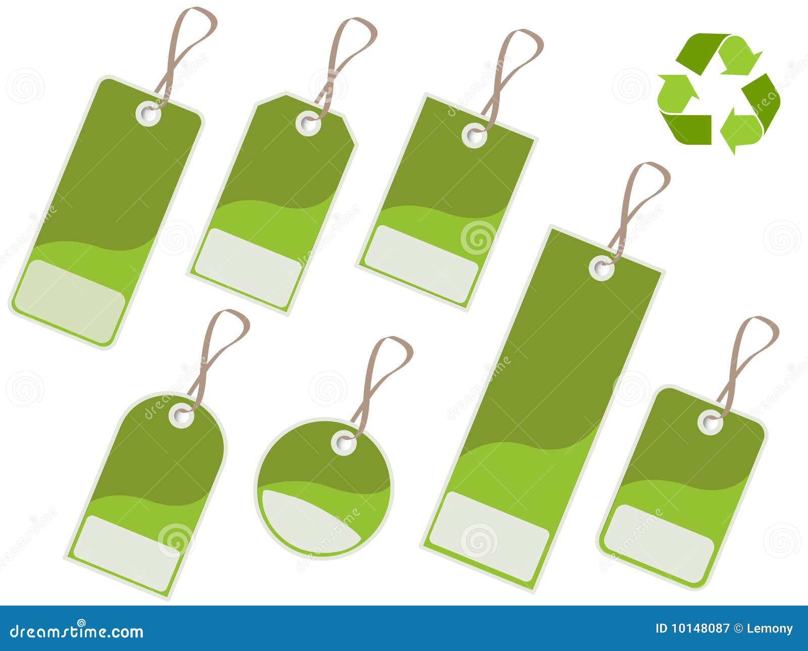 Green tags stock vector. Illustration of arrow, design - 10148087