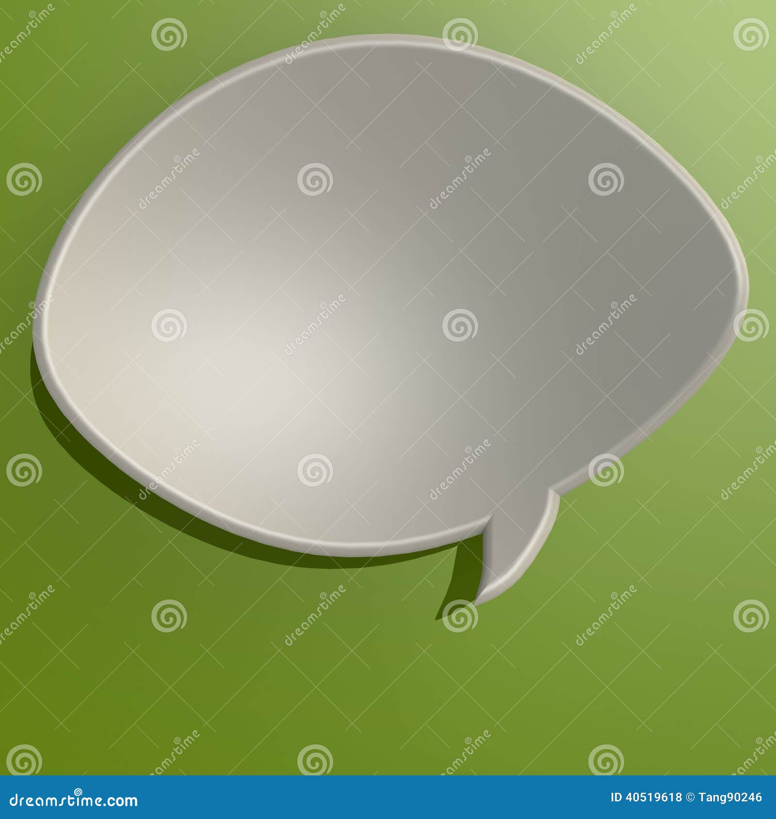 Green talk bubble stock illustration. Illustration of information ...