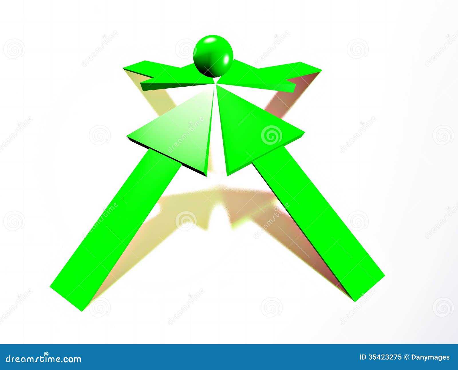 Green target stock illustration. Illustration of abstract - 35423275