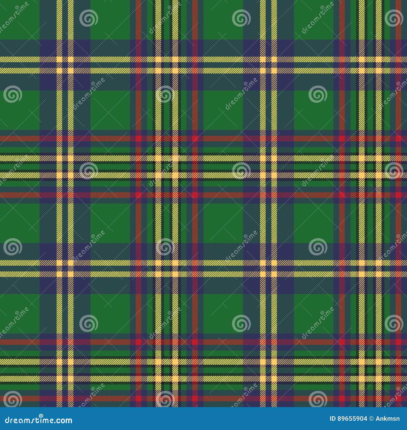 Green Tartan Classic Seamless Pattern Stock Vector - Illustration of ...