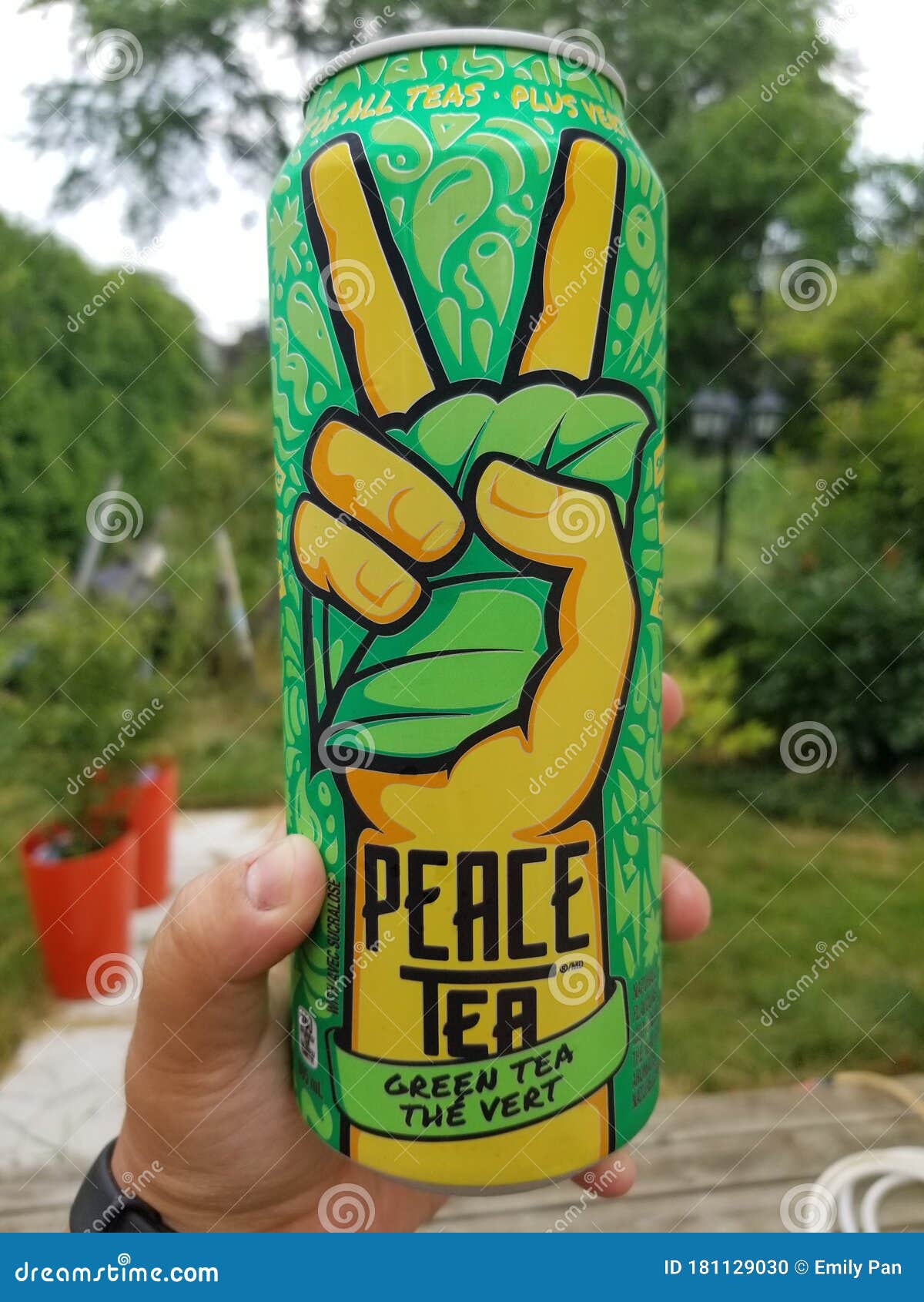 Green Tea in a Can editorial image. Image of produce - 181129030