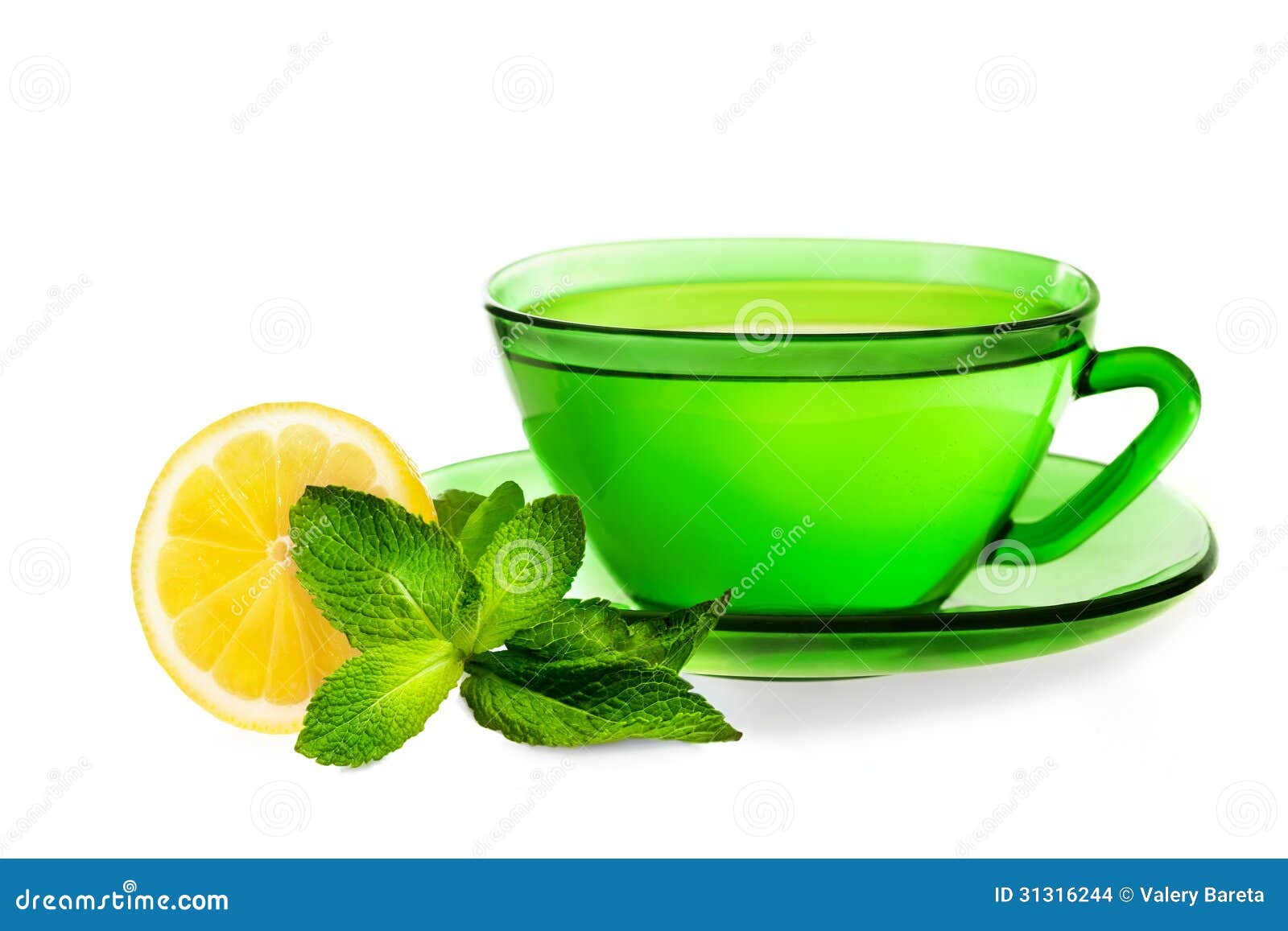 Green tea stock photo. Image of slice, freshness, glass - 31316244