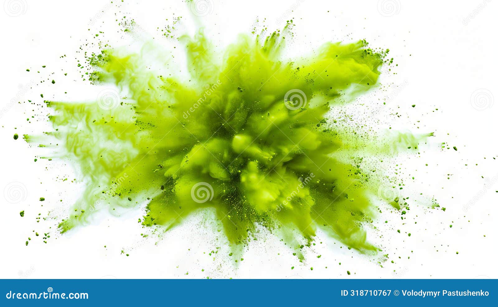 Green Tea Explosion Isolated on White Stock Image - Image of liquid ...