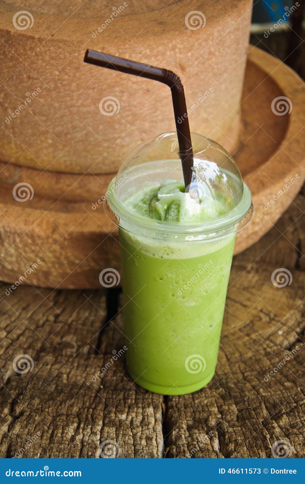 Green tea frappe stock image. Image of fresh, cool, beverage - 46611573