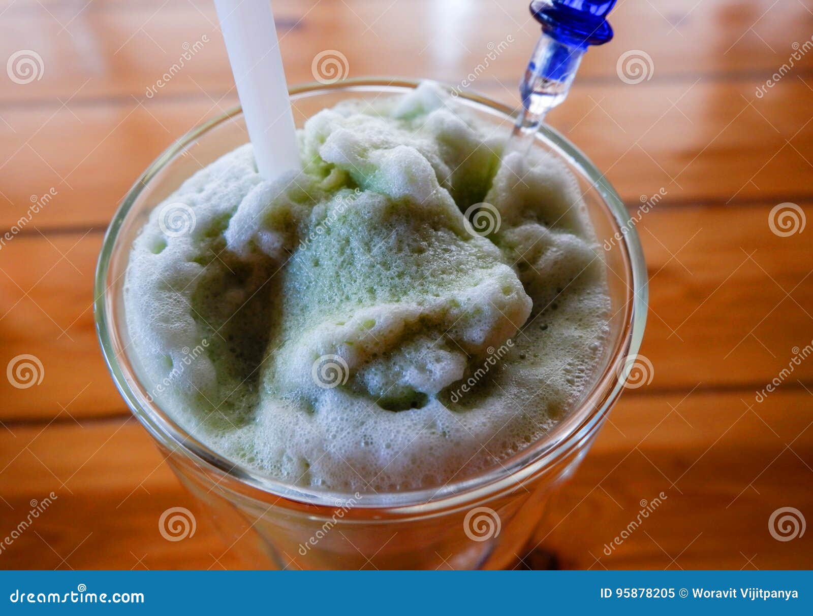 Green tea froth stock image. Image of green, whipping - 95878205