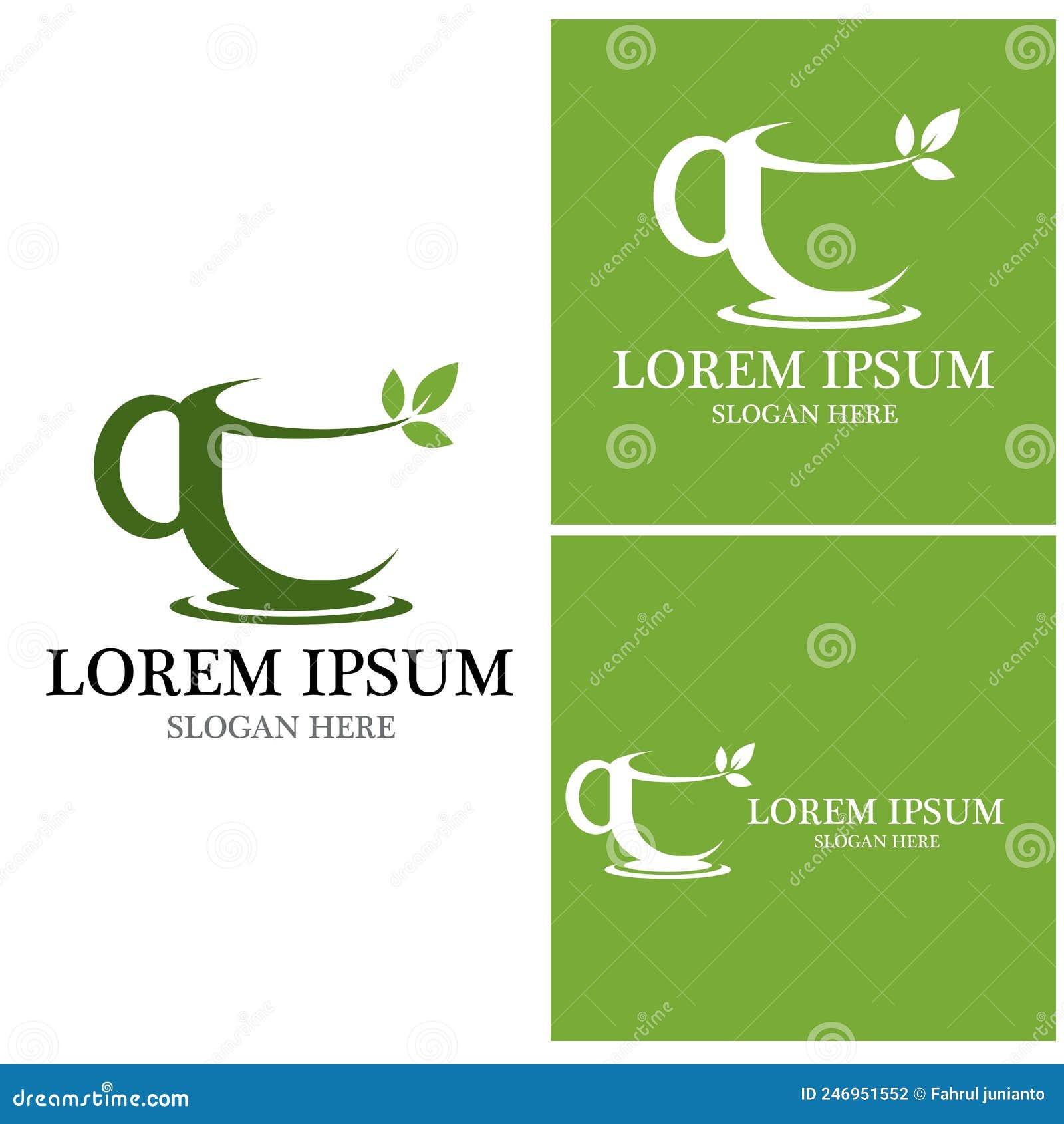 Green Tea Icon and Symbol Vector Template Stock Illustration ...